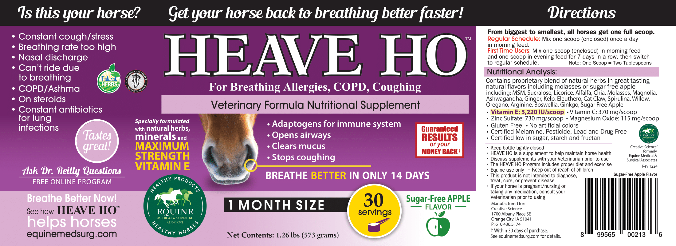 HEAVE HO™ – Equine Medical and Surgical Associates